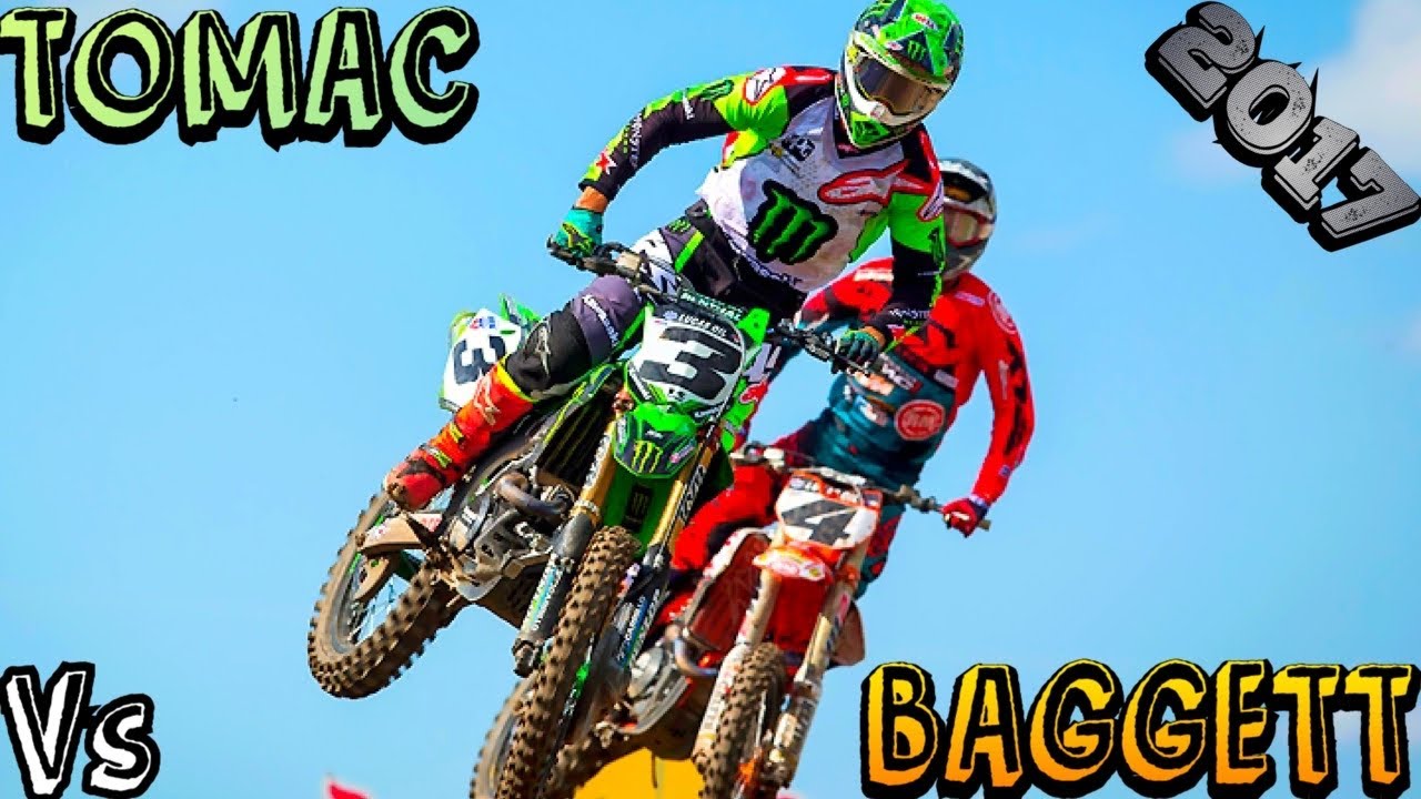 Eli Tomac vs Blake Baggett - 2017 Outdoors - ridetwice