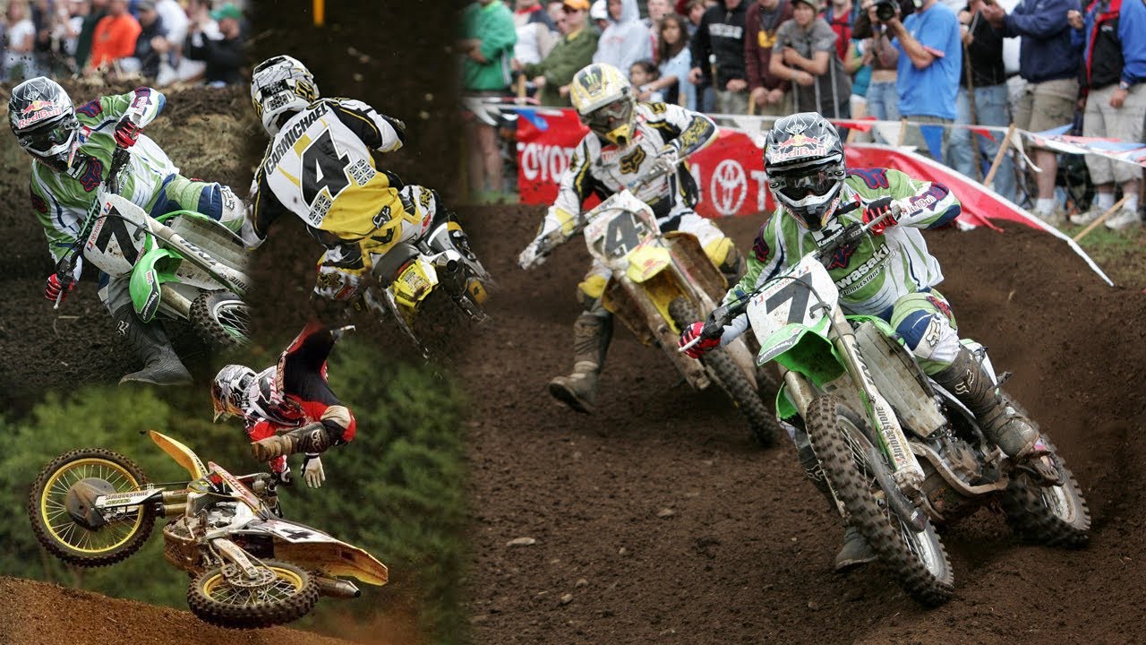 JS7 frente a RC4 en Washougal 2006 | Batalla legendaria de motocross ...
